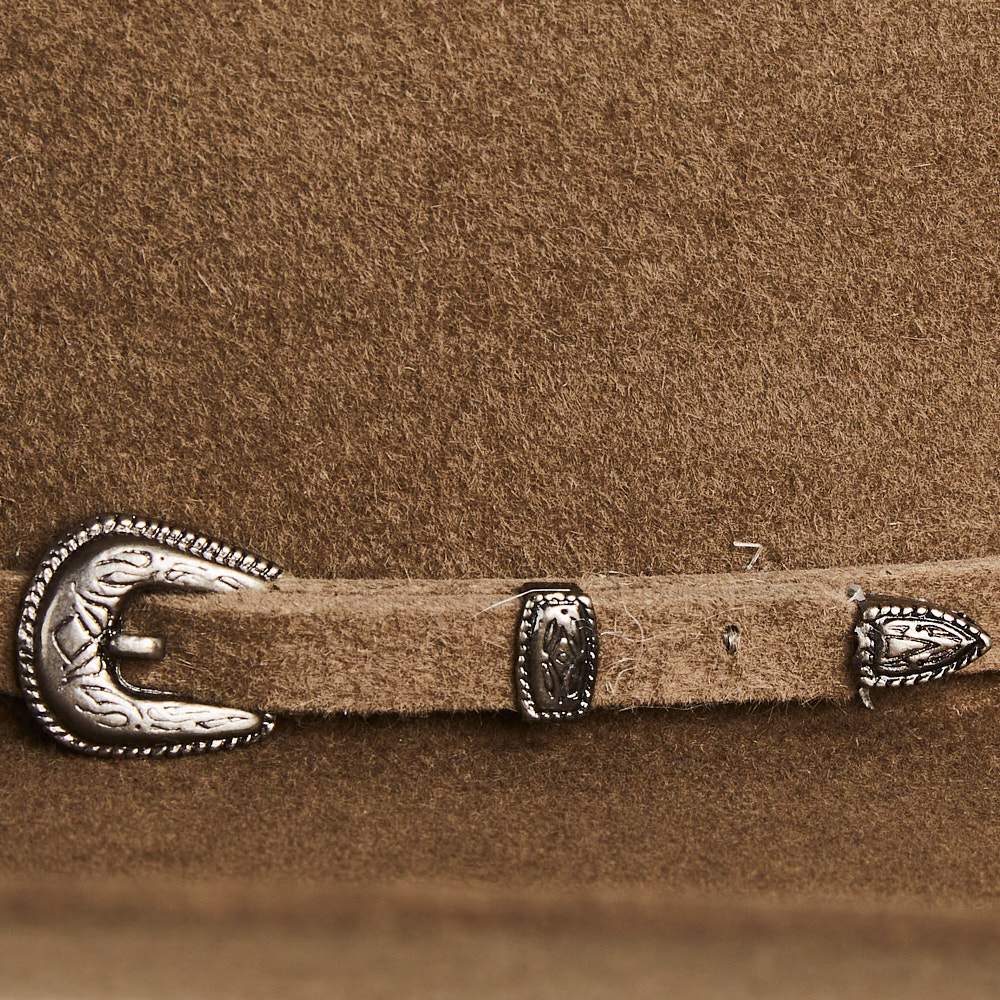 Rodeo King 7X Pecan 5in. Brim Open Crown Felt Cowboy Hat