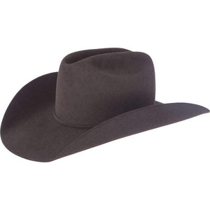 Rodeo King 10X Black Open Crown Felt Cowboy Hat