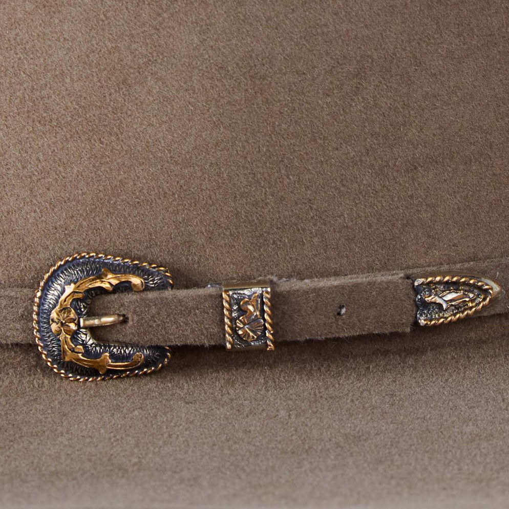 Rodeo King 60X Pecan Self Band 4 1/2in. Brim Open Crown Felt Cowboy Ha