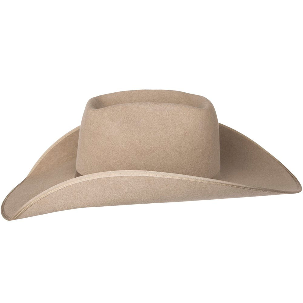 Rodeo King 7X Ash/Natural Bound Edge Open Crown 4-1/2in. Brim Natural
