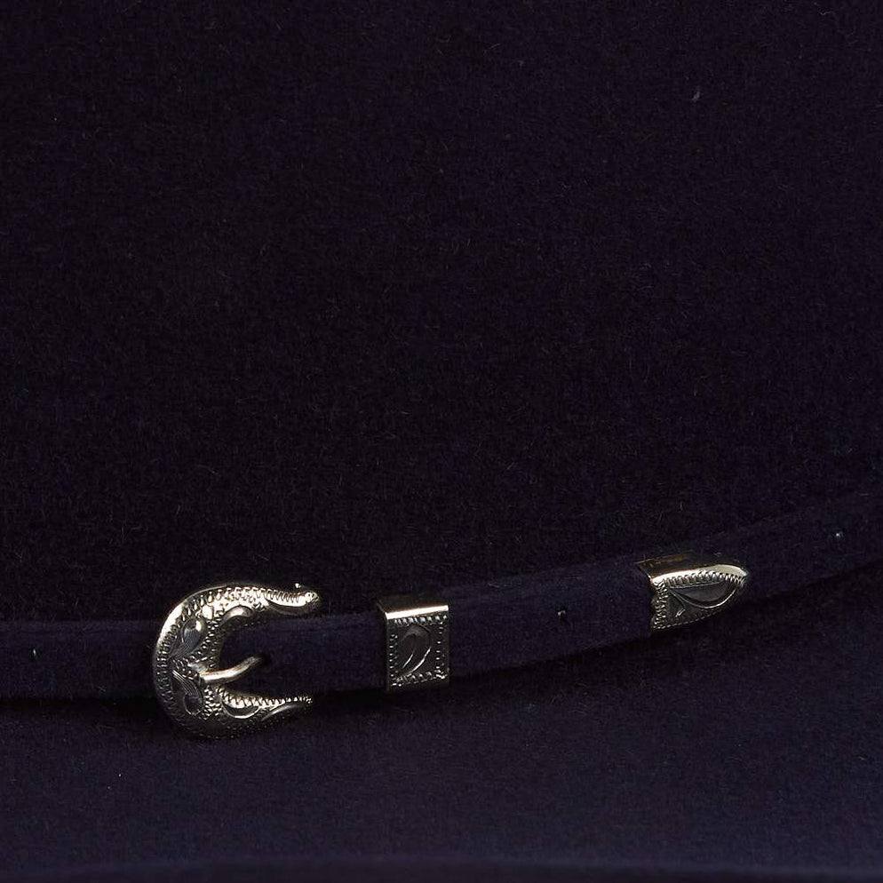 Rodeo King 10X Sapphire 4 1/2in. Brim Self Band Open Crown Felt Cowboy