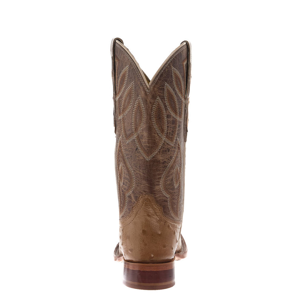Tony Lama Women's Cheyenne Tan Ostrich Vamp 11in. Taupe Goat Top