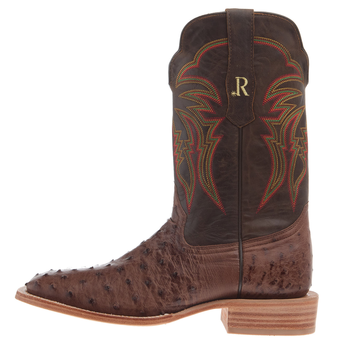 R Watson Boots Men`s Kango Tobac Full Quill Ostrich Vamp 11In Tuscany