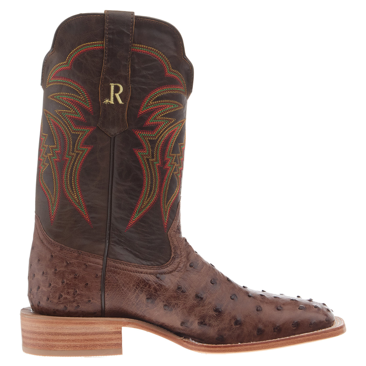 R Watson Boots Men`s Kango Tobac Full Quill Ostrich Vamp 11In Tuscany