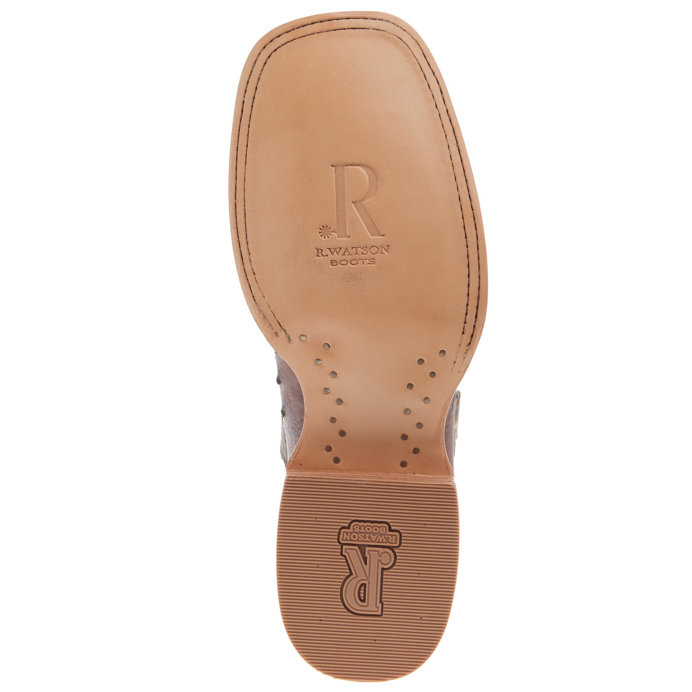 R Watson Boots Men`s Kango Tobac Full Quill Ostrich Vamp 11In Tuscany