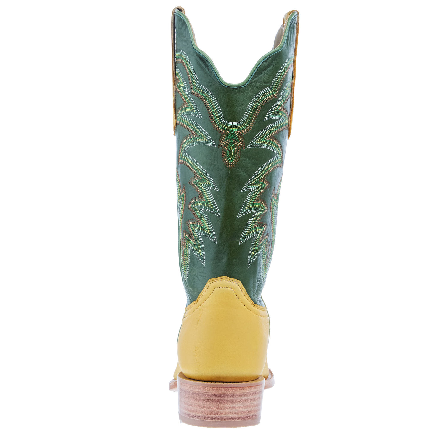 R Watson Boots Men`s Buttercup Deer 13In Green Sinatra Top Cowboy Boot