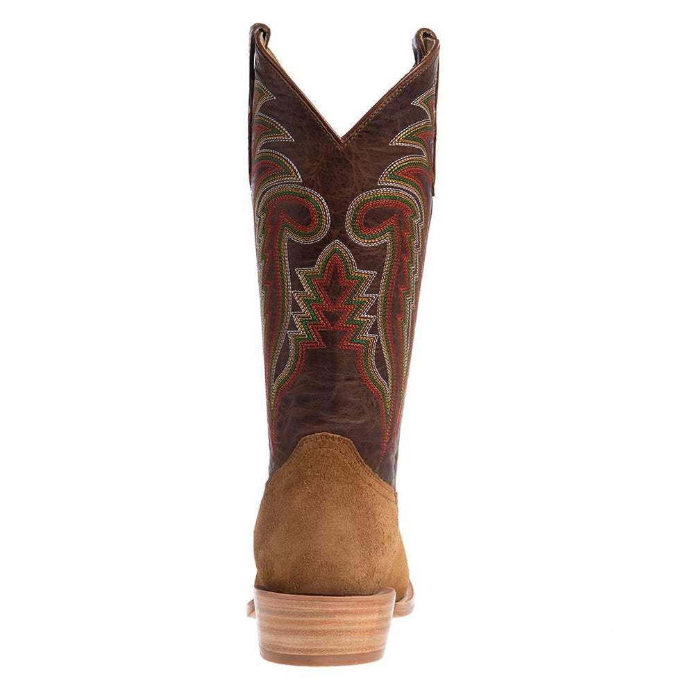 R Watson Boots R Mens Tan Roughout 13in Arizona Tan Cowhide Top Cutter