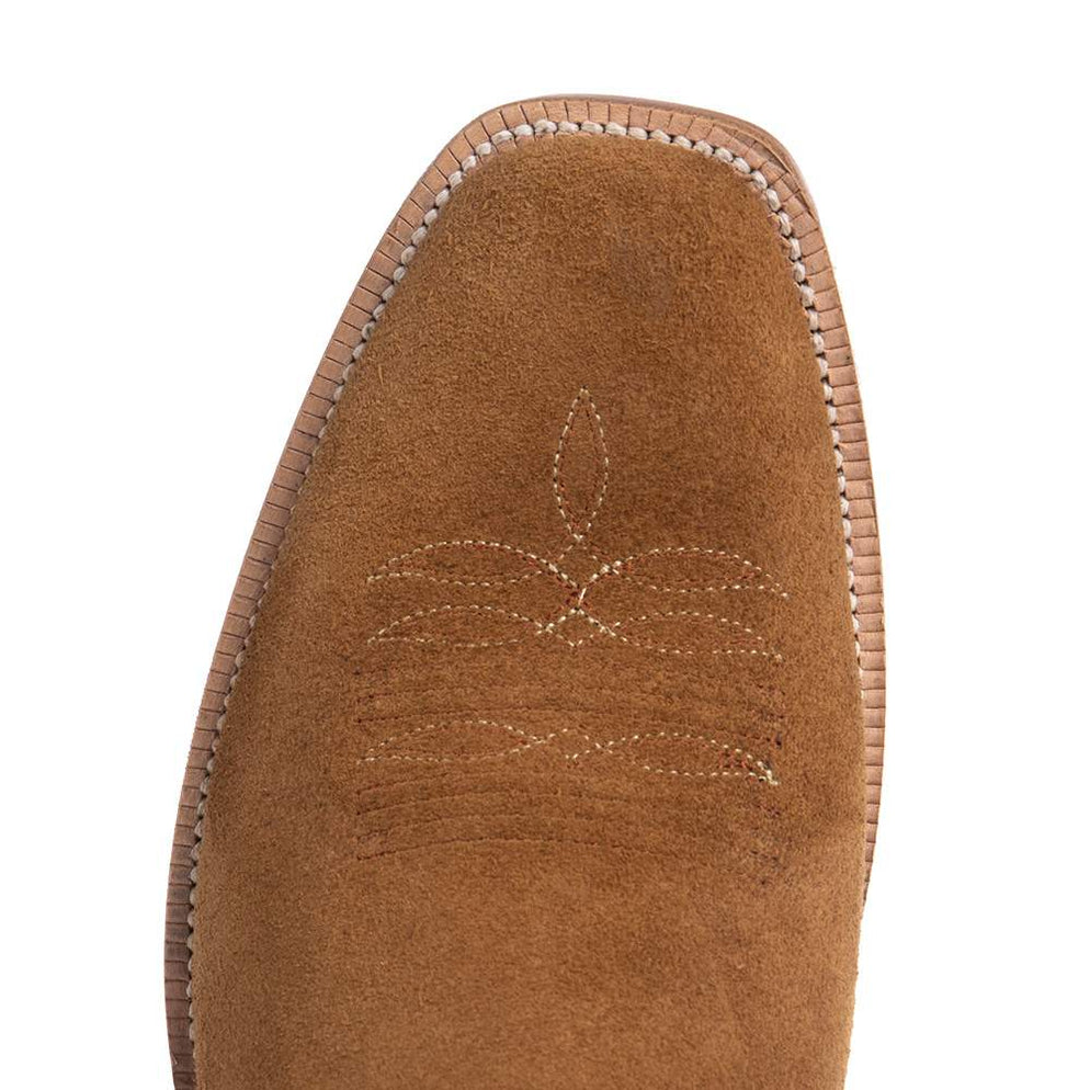 R Watson Boots R Mens Tan Roughout 13in Arizona Tan Cowhide Top Cutter