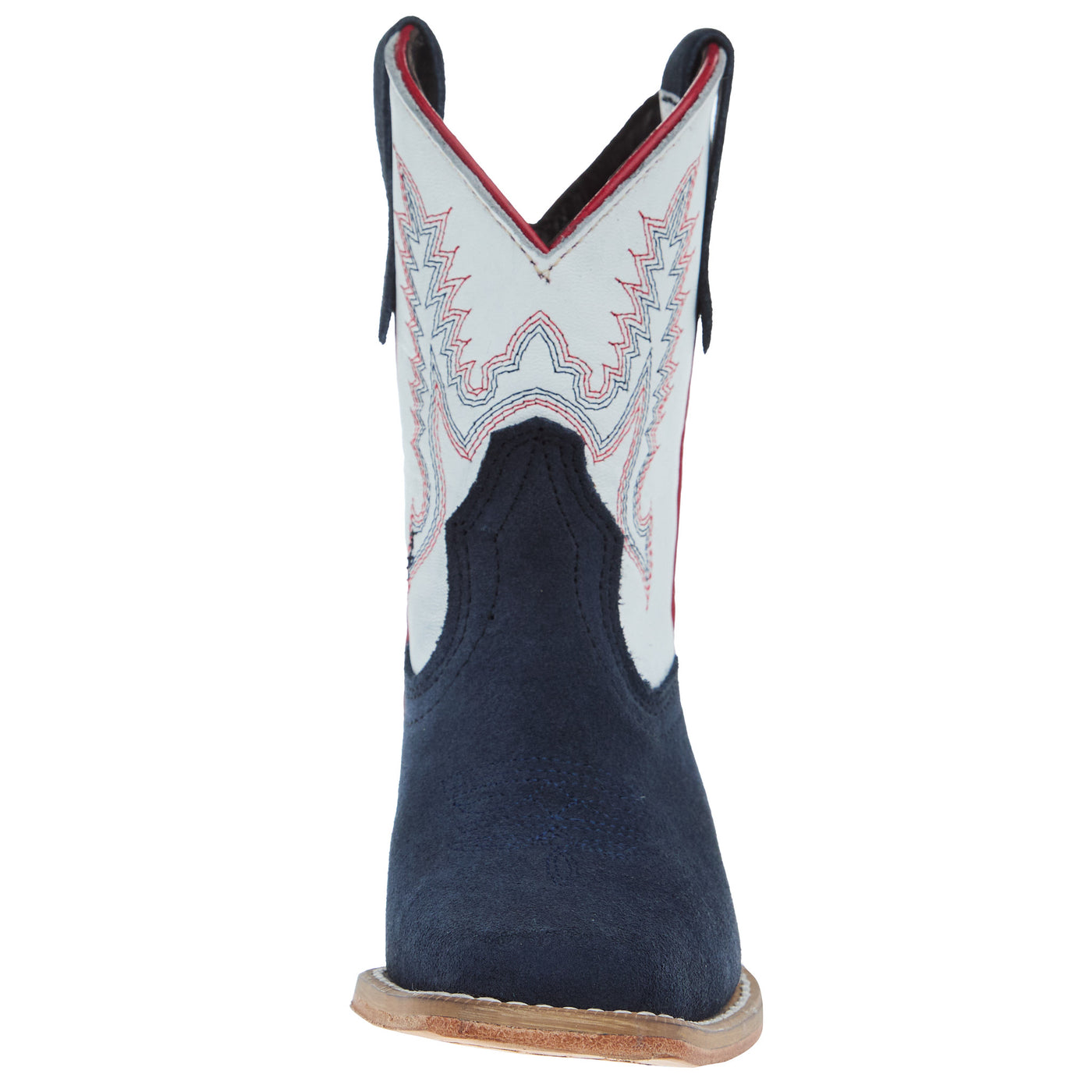 R Watson Boots R Childrens Navy Rough Out with Winter White Shaft Cutt
