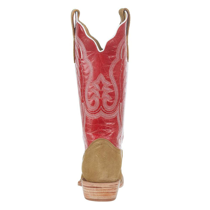 R. Watson Boots R Womens Sand Roughout 13in Red Top Boot