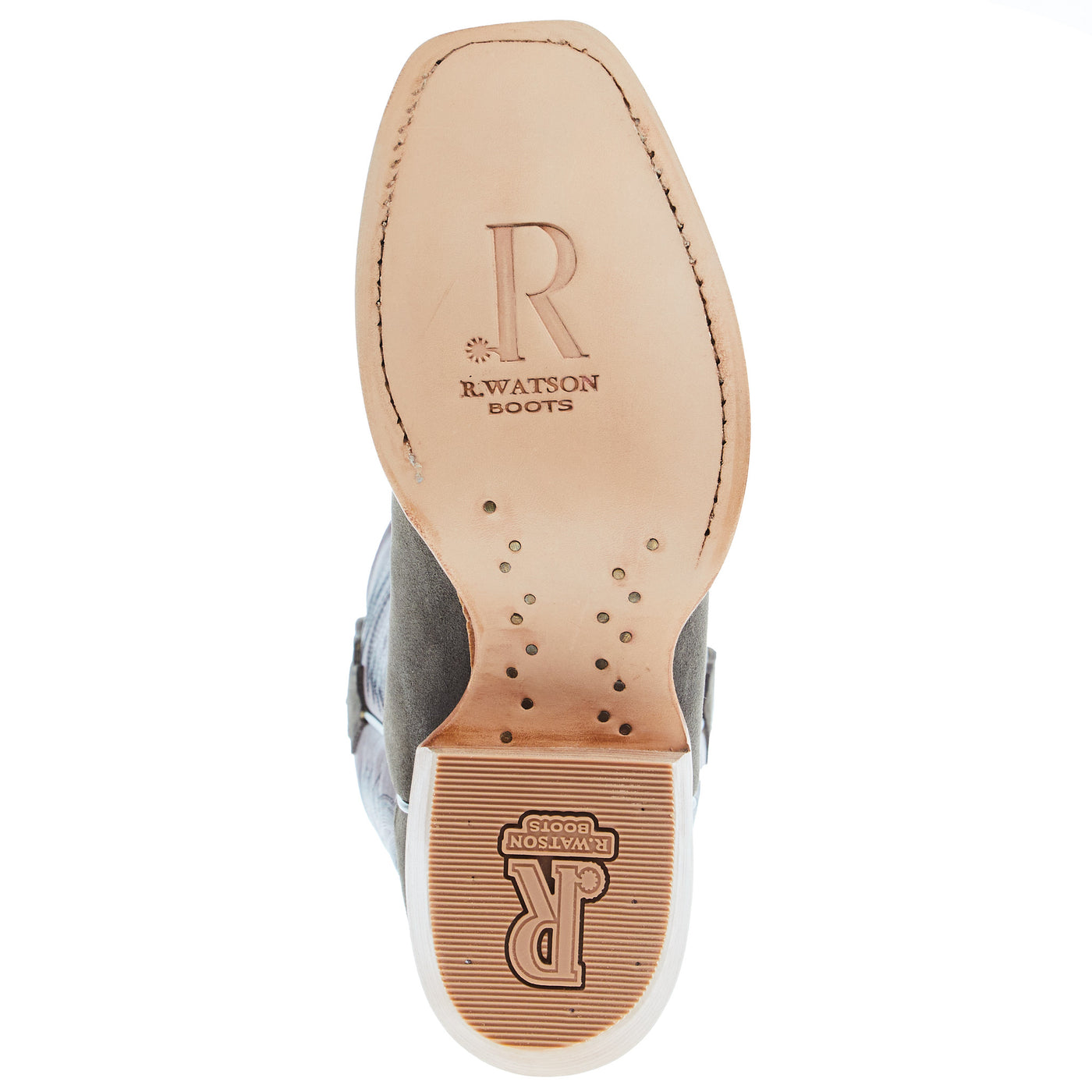 R Watson Boots Women's Charcoal Roughout 13 In Dark Cherry Sinatra Top