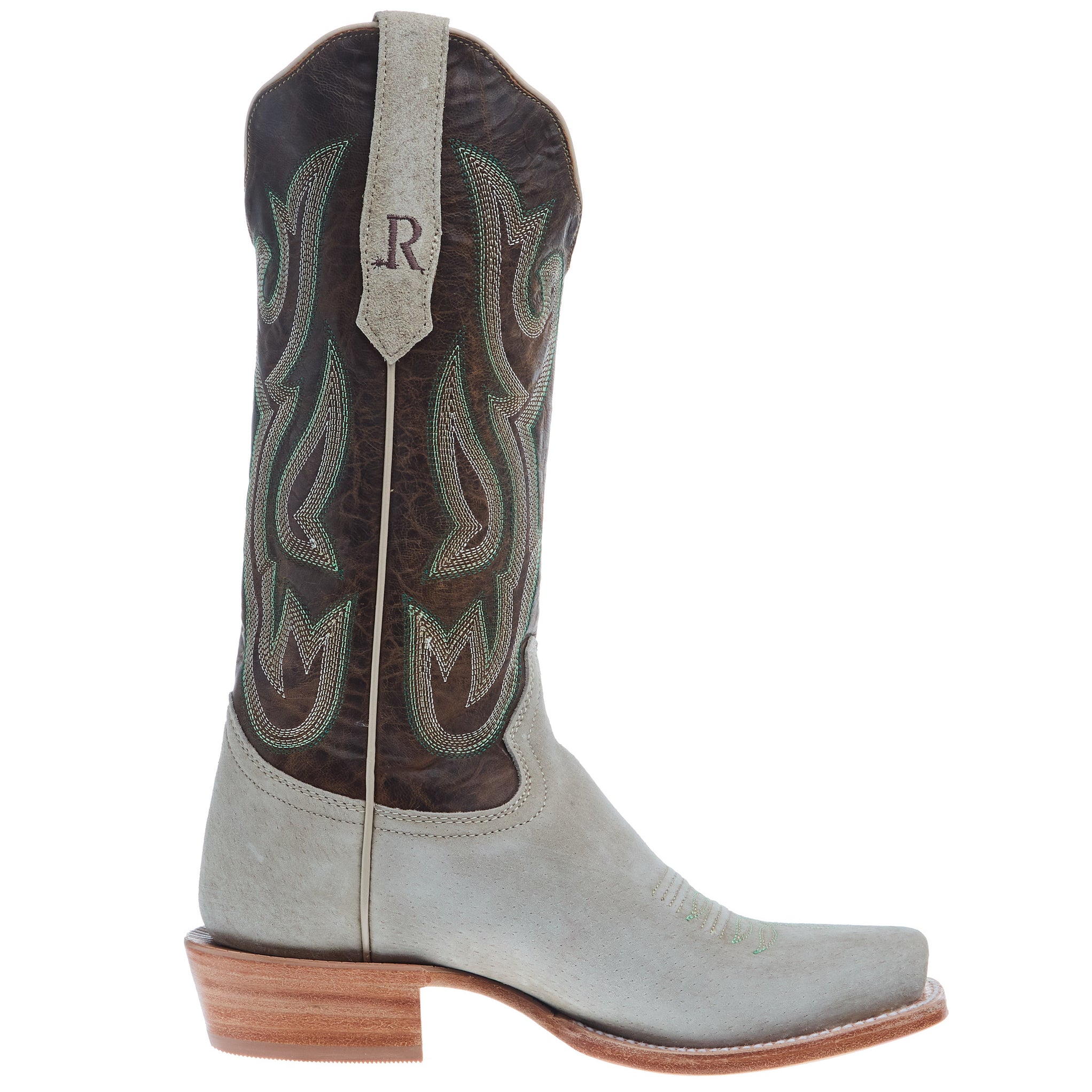 R Watson Boots R Women's Bone Boar 13 In Honey Goat Top Cowgirl Boot