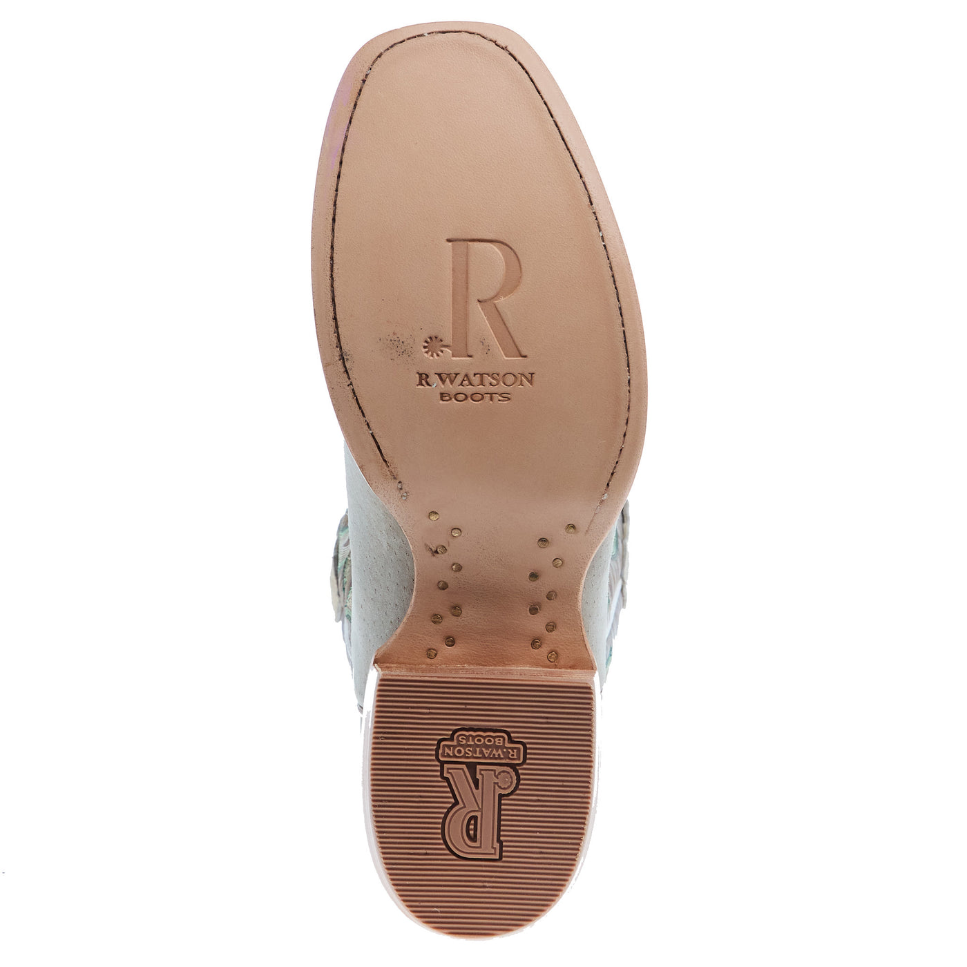 R Watson Boots R Women's Bone Boar 13 In Honey Goat Top Cowgirl Boot