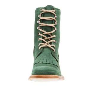 R Watson Boots Womens Teal Lacer Roughout Boot