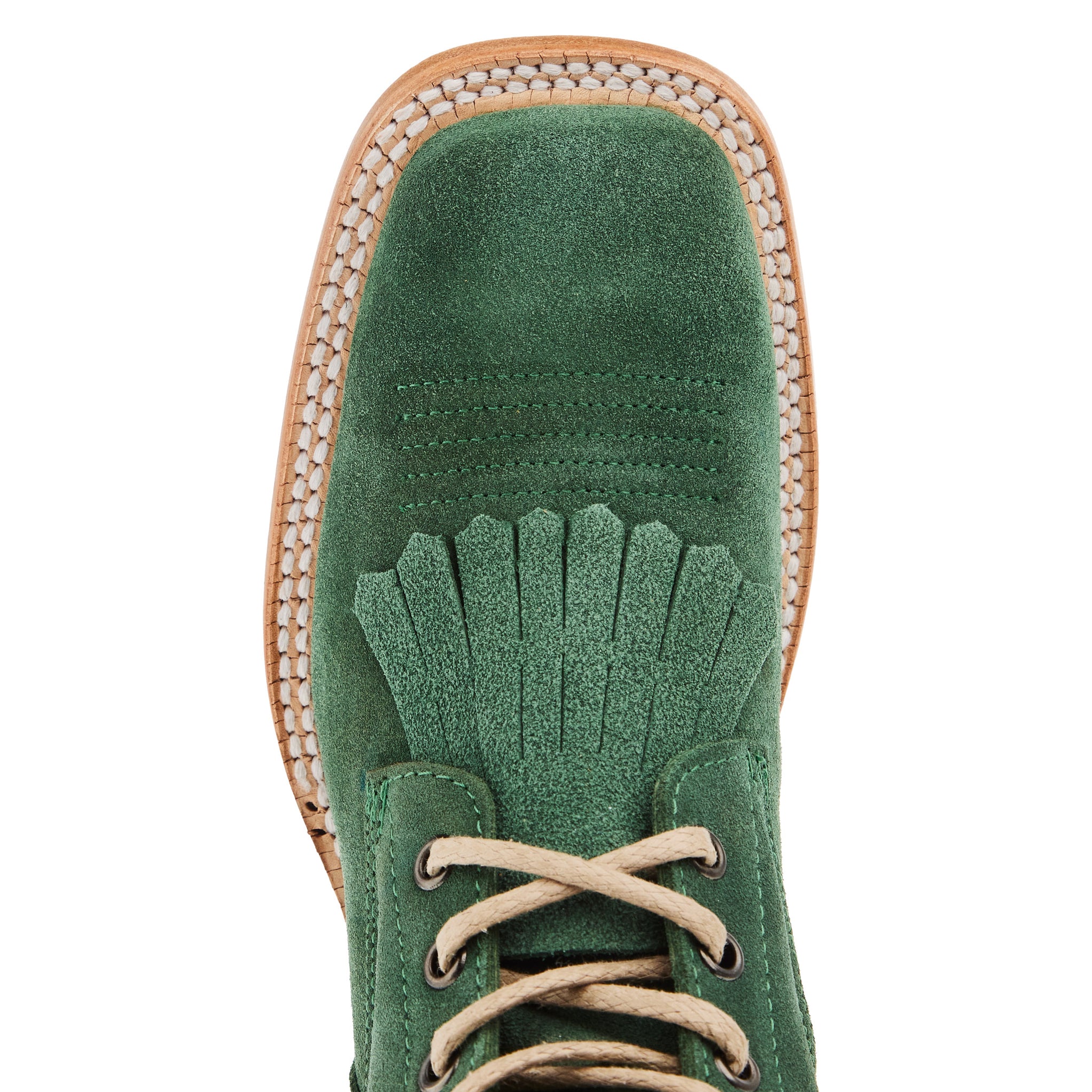 R Watson Boots Womens Teal Lacer Roughout Boot