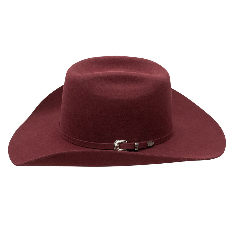 Resistol Cody Johnson 3X Burgundy Thunder Hill 4.25in Brim Hat