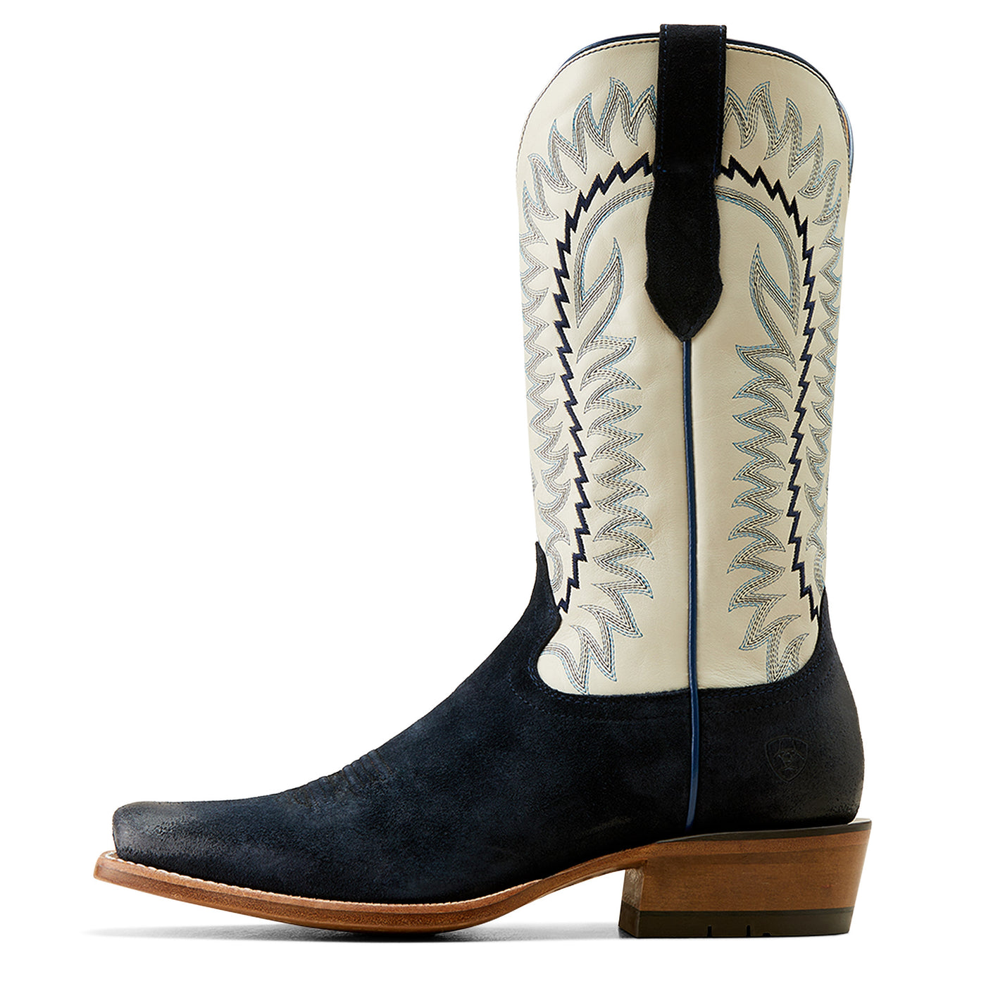 Ariat Men`s Polo Blue Roughout Vamp Futurity Time Cowboy Boot