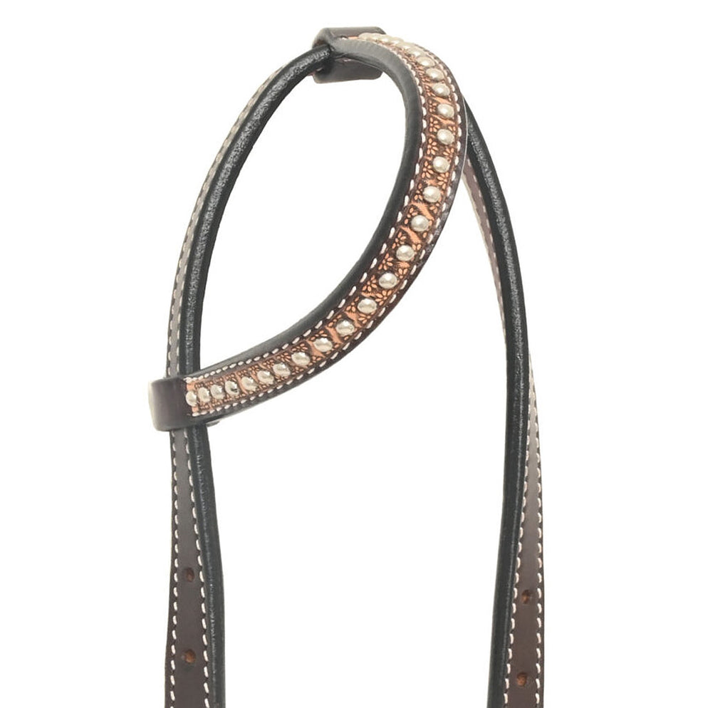 Rafter T Ranch Company Arrow Inlay Single Ear Headstall