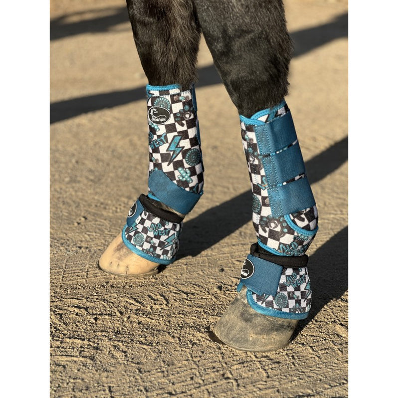 Schulz Equine Turquoise Glass 2 Pack Splint Boots