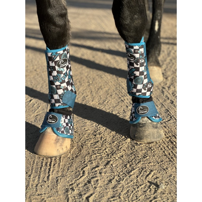 Schulz Equine Turquoise Glass 2 Pack Splint Boots