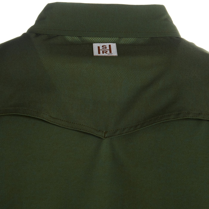 Sand Hill Ranch Sand Hill Men's Olive Denim Snap Shirt