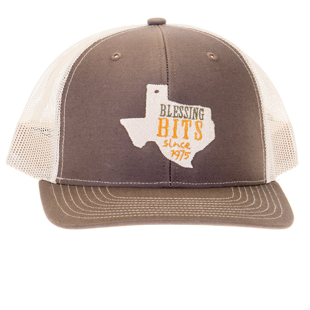Blessing Bits Embroidered Logo Brown/Tan Cap