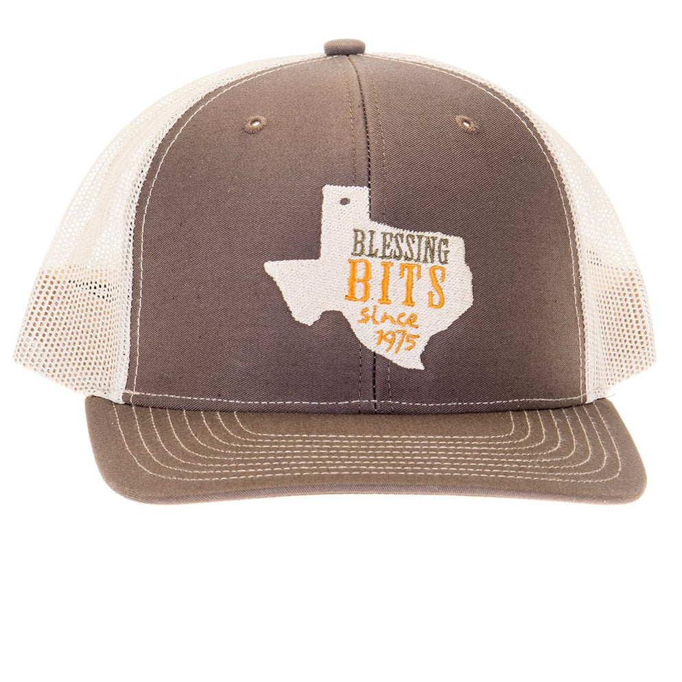 Blessing Bits Embroidered Logo Brown/Tan Cap
