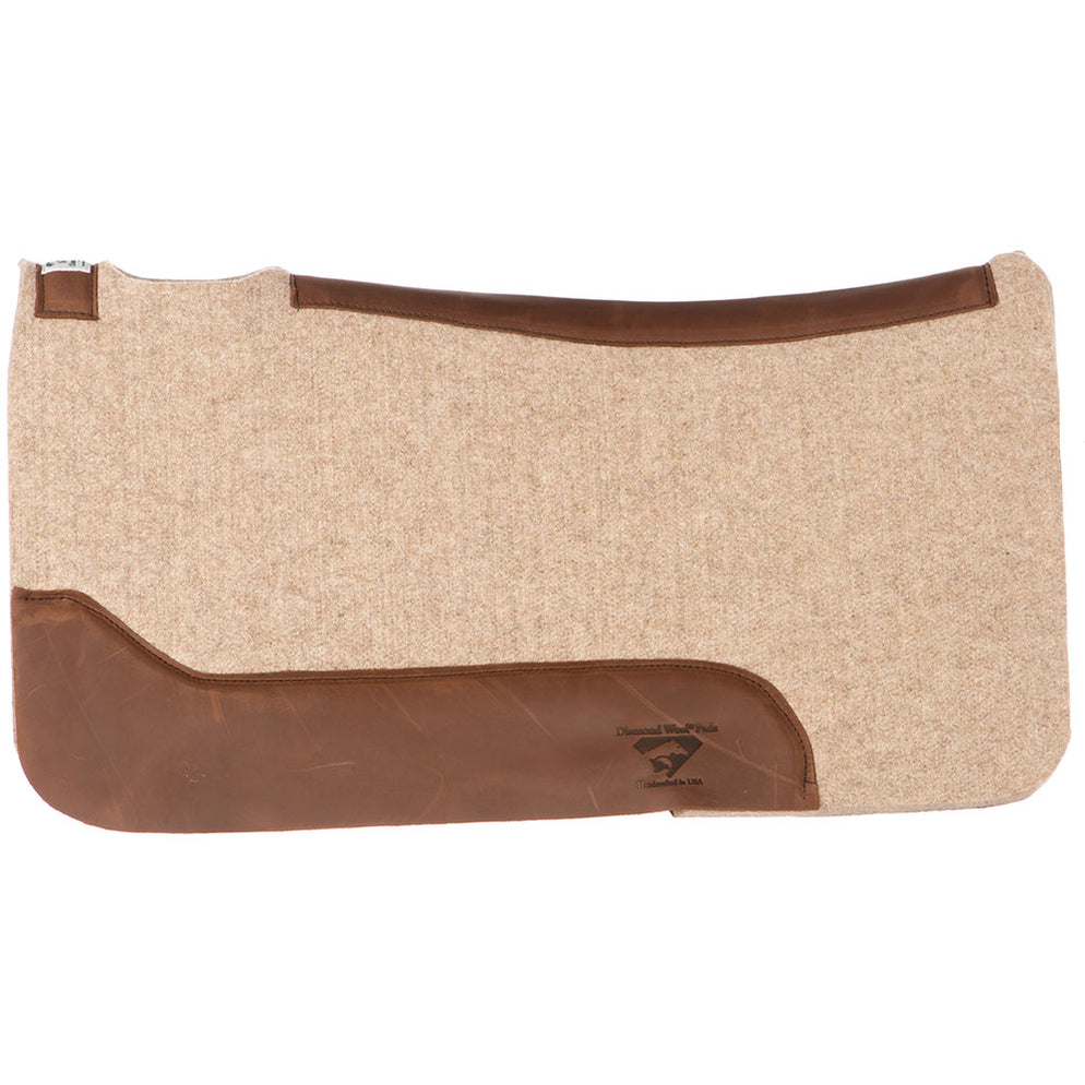 Diamond Wool Pad Company 1 in Contoured Cowboy Saddle Pad