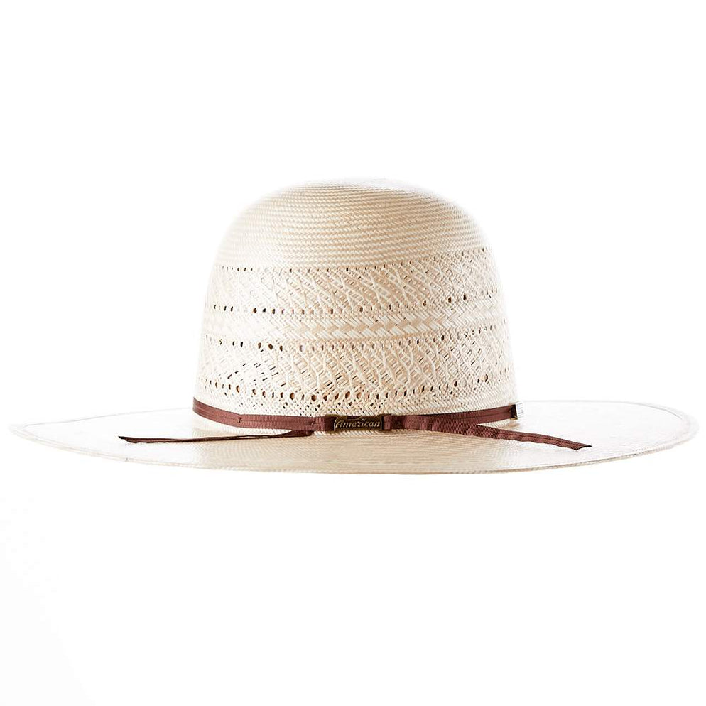 American Hats AHC TC8910 2 Cord Chocolate Band 4 1/4in. Brim Open Crow