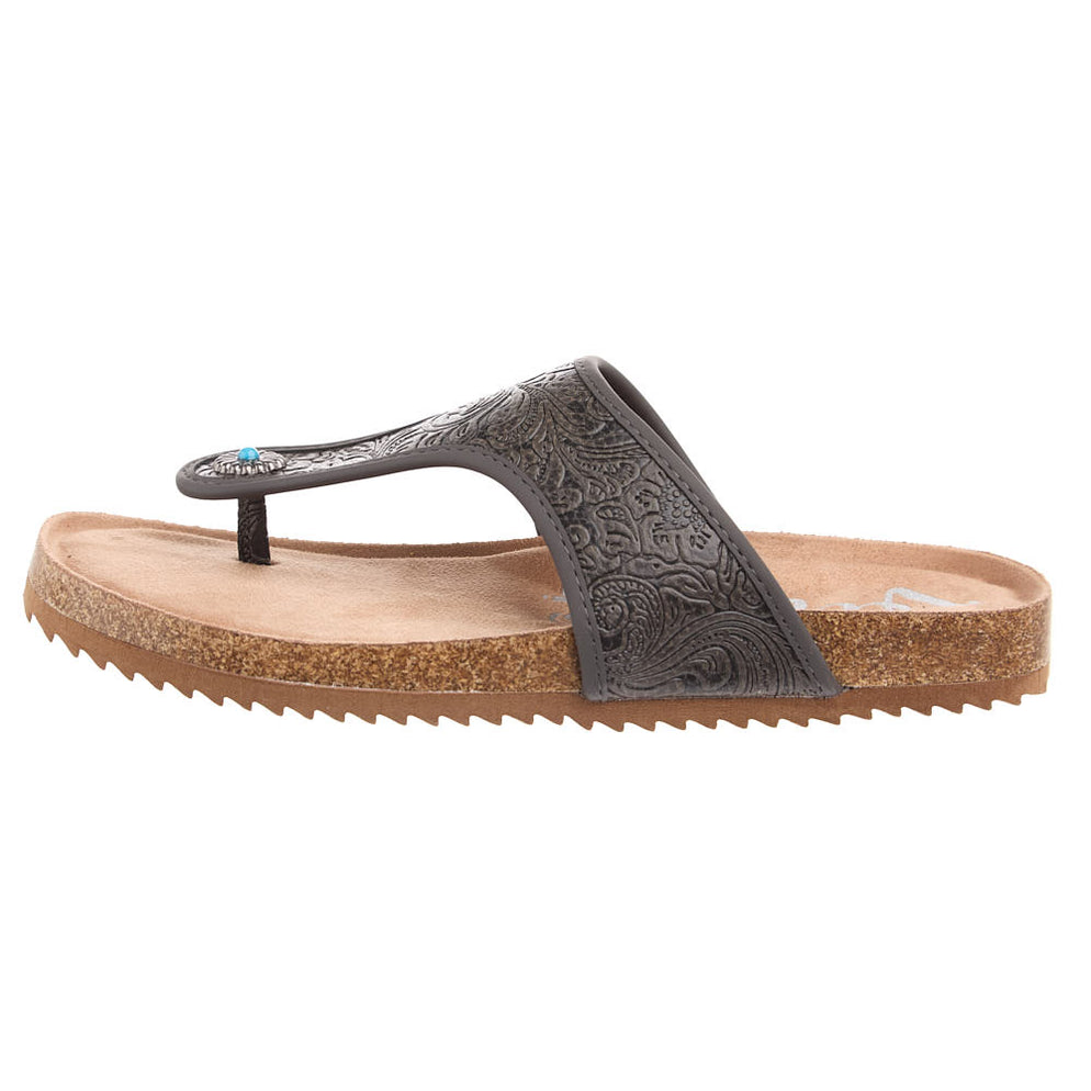 Very G Women's Danni 2 Charcoal Sandals