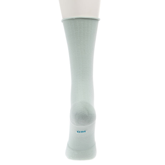 Stance Women' Rolled Pale Blue Solid Crew Socks