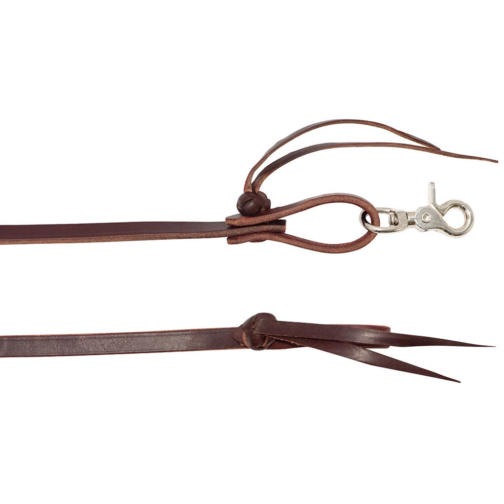 Cowboy Tack 1/2” x 8’ Cowboy Knot Latigo Roping Reins