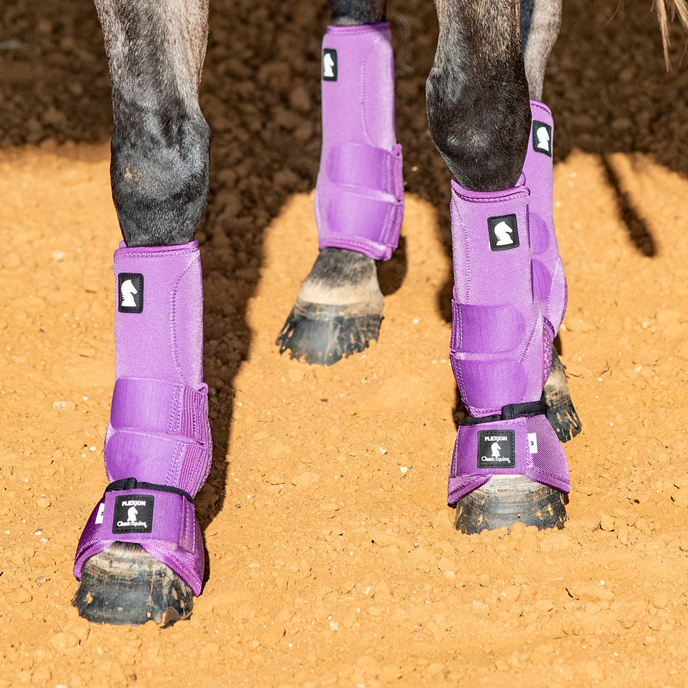 Classic Violet Flexion No-Turn Bell Boots