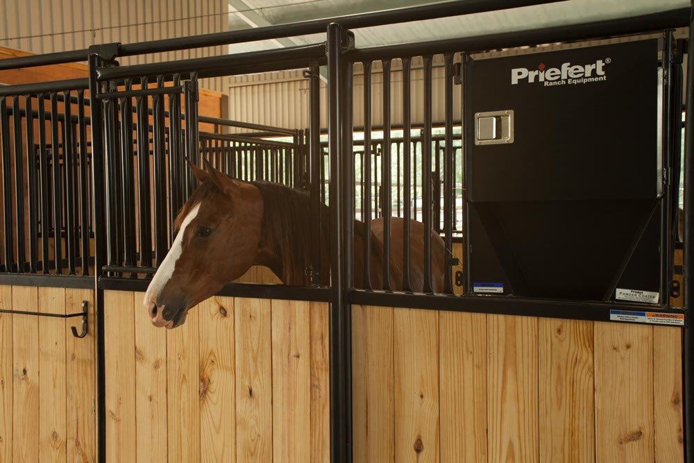 Priefert Pin Connect Premier Stall Front-12ft BLACK