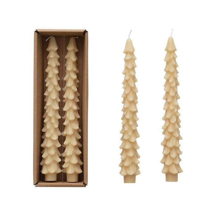 Cream Tree Taper Candles